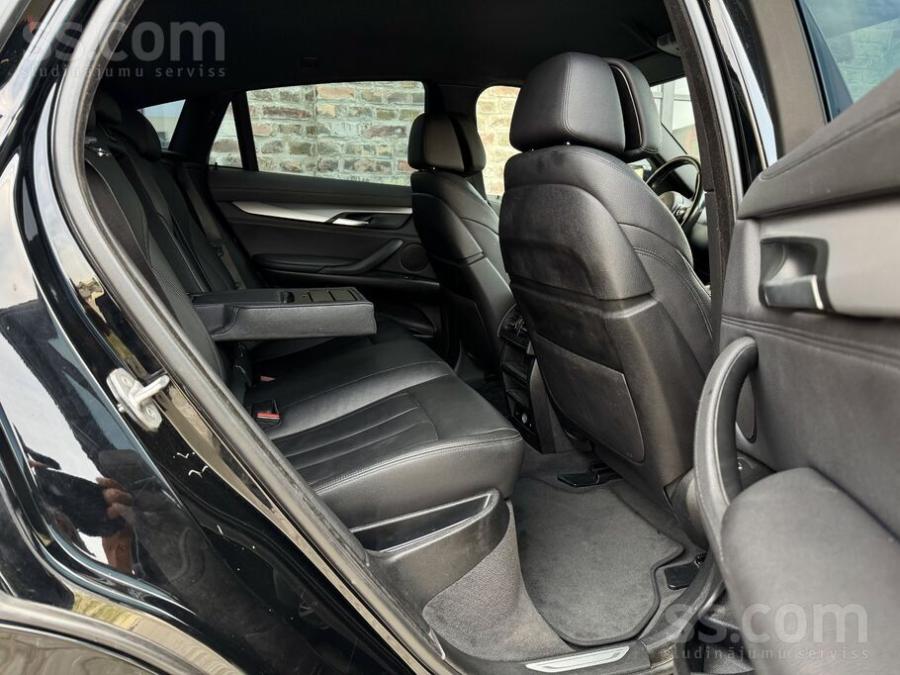 Melns BMW X6 2016 Rīga, ar dzinēja tilpumu 3.00 L un nobraukumu 247 tūkst. km par 22500 €, foto 14 vietnē AUTOMOTO.COM.LV