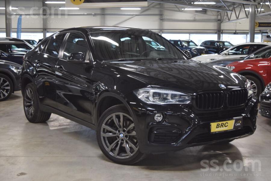 Black BMW X6 2016 in Riga, with an engine capacity of 3.00 L and mileage of 276 thousand km for 20900 €, photo 1 on AUTOMOTO.COM.LV