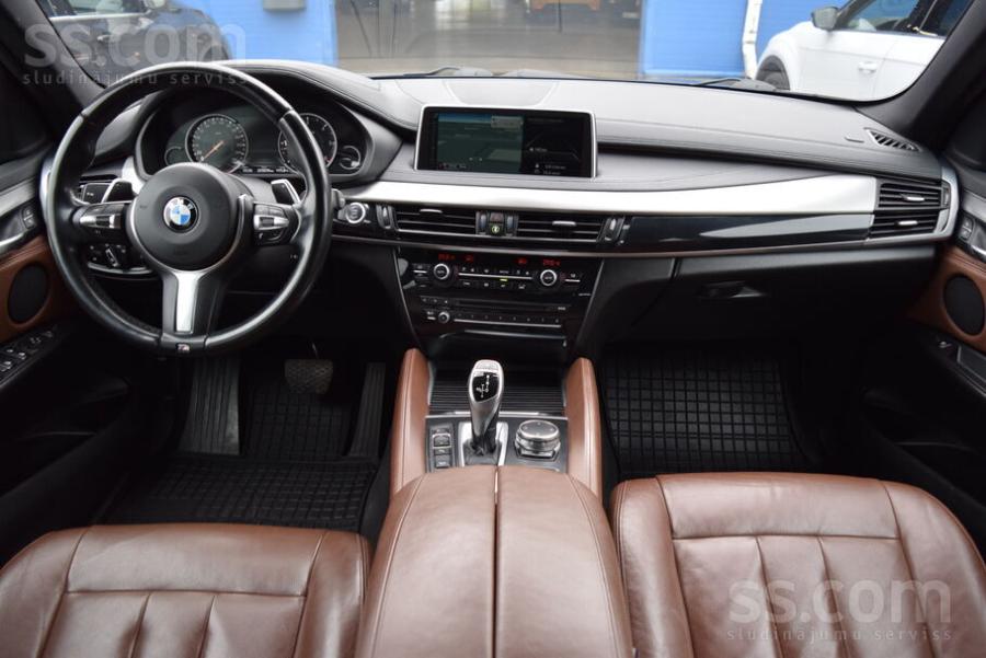 Black BMW X6 2016 in Riga, with an engine capacity of 3.00 L and mileage of 276 thousand km for 20900 €, photo 5 on AUTOMOTO.COM.LV