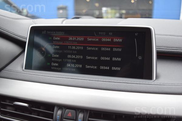 Melns BMW X6 2016 Rīga, ar dzinēja tilpumu 3.00 L un nobraukumu 276 tūkst. km par 20900 €, foto 10 vietnē AUTOMOTO.COM.LV