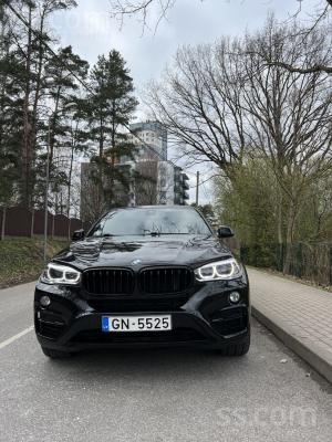 Black BMW X6 2016 in Riga, with an engine capacity of 3.00 L and mileage of 146 thousand km for 22000 €, photo  on AUTOMOTO.COM.LV