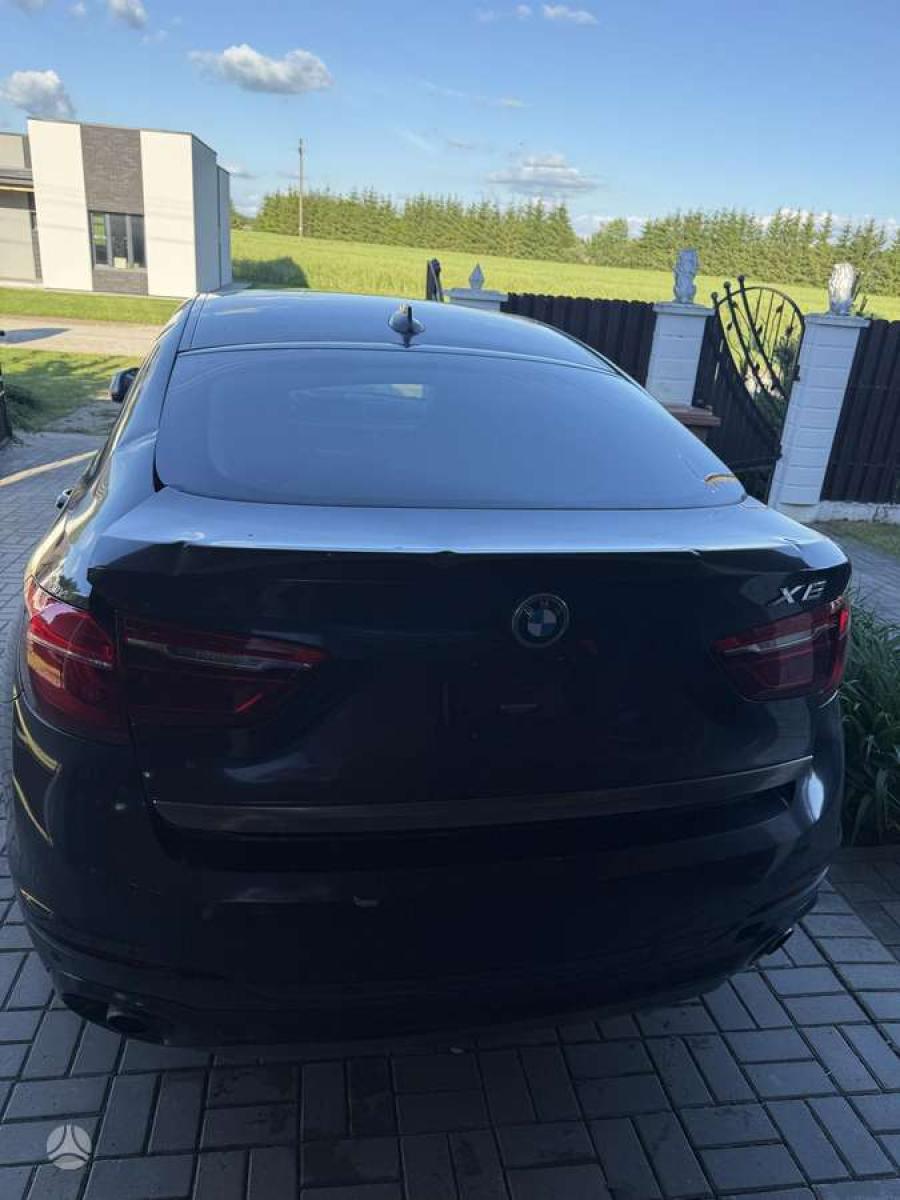 Melns BMW X6 2016 Šauļi, ar dzinēja tilpumu 2.98 L un nobraukumu 184 tūkst. km par 13500 €, foto 6 vietnē AUTOMOTO.COM.LV