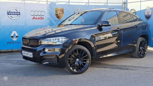 Черный БМВ Х6 2016 в Шяуляй, объемом двигателя 2.99 л и пробегом 269 тыс. км за 23900 €, фото 1 на AUTOMOTO.COM.LV