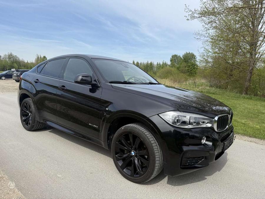 Melns BMW X6 2016 Šauļi, ar dzinēja tilpumu 2.99 L un nobraukumu 224 tūkst. km par 21900 €, foto 1 vietnē AUTOMOTO.COM.LV