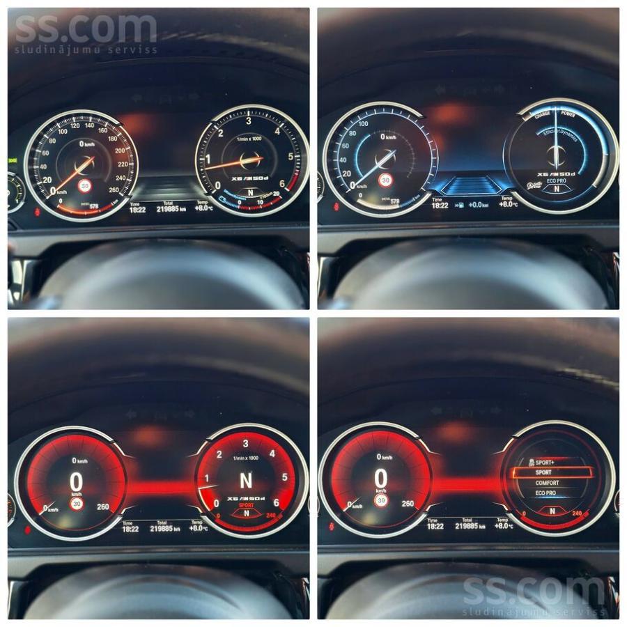 Black BMW X6 2016 in Ogre, with an engine capacity of 3.00 L and mileage of 221 thousand km for 28000 €, photo 13 on AUTOMOTO.COM.LV