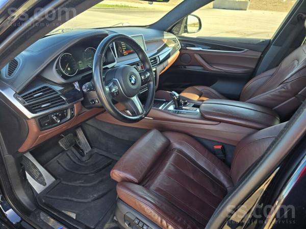 Melns BMW X6 2016 Liepāja, ar dzinēja tilpumu 3.00 L un nobraukumu 179 tūkst. km par 22500 €, foto 8 vietnē AUTOMOTO.COM.LV