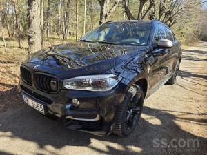 Black BMW X6 2016 in Liepaja, with an engine capacity of 3.00 L and mileage of 179 thousand km for 22500 €, photo  on AUTOMOTO.COM.LV