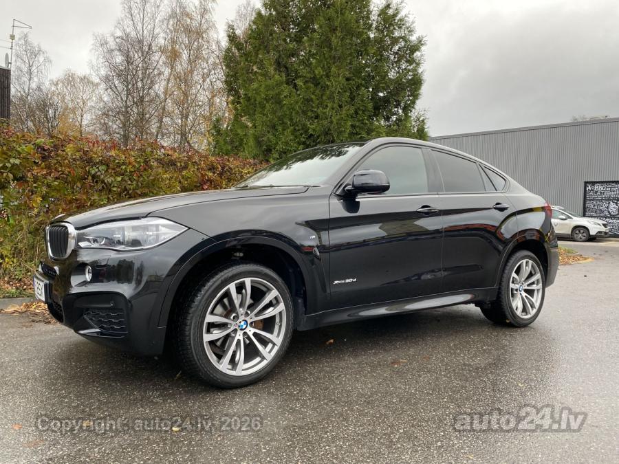 Black BMW X6 2016 in Tallinn, with an engine capacity of 3.00 L and mileage of 109 thousand km for 28000 €, photo 1 on AUTOMOTO.COM.LV