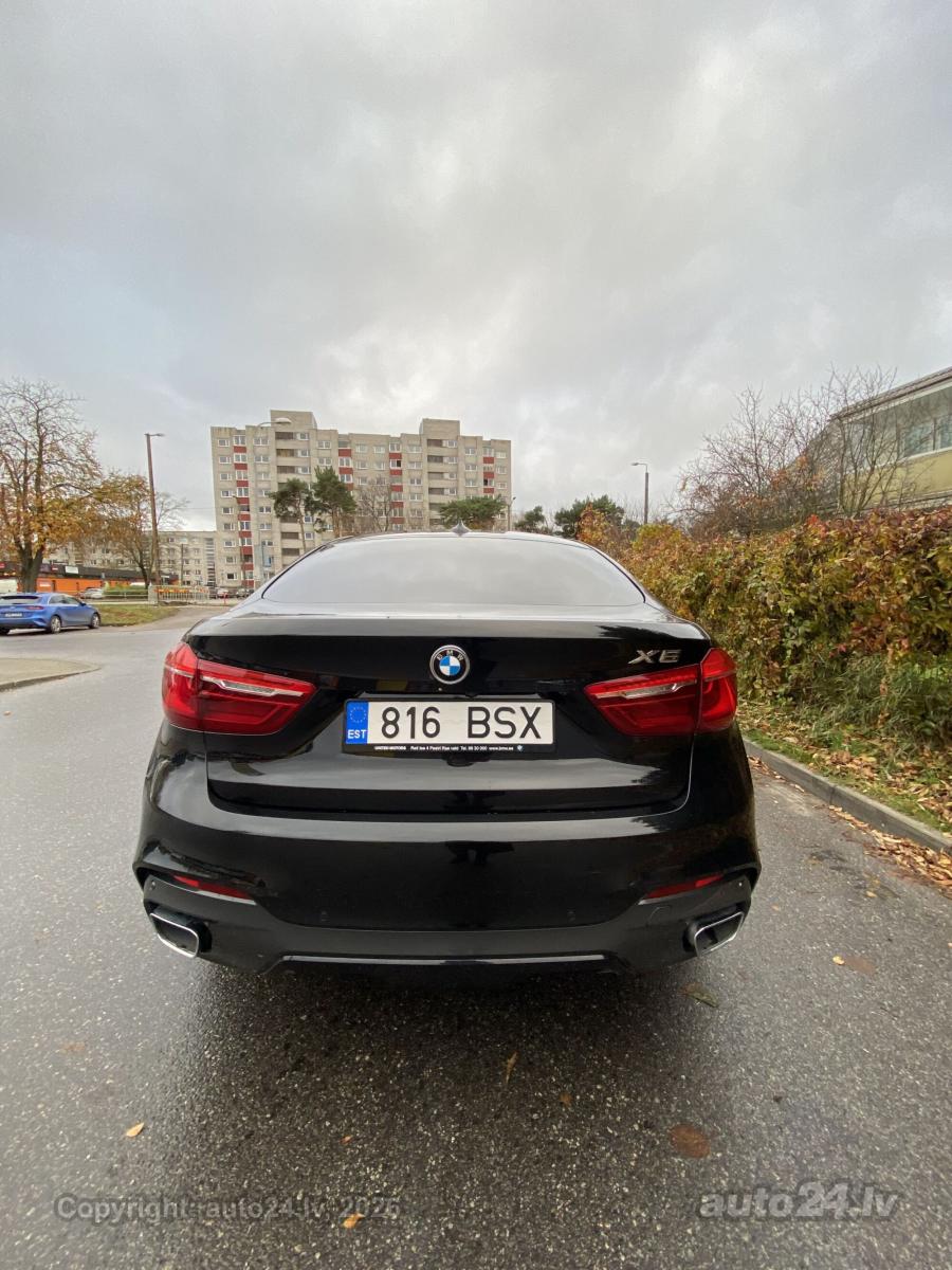 Black BMW X6 2016 in Tallinn, with an engine capacity of 3.00 L and mileage of 109 thousand km for 28000 €, photo 5 on AUTOMOTO.COM.LV