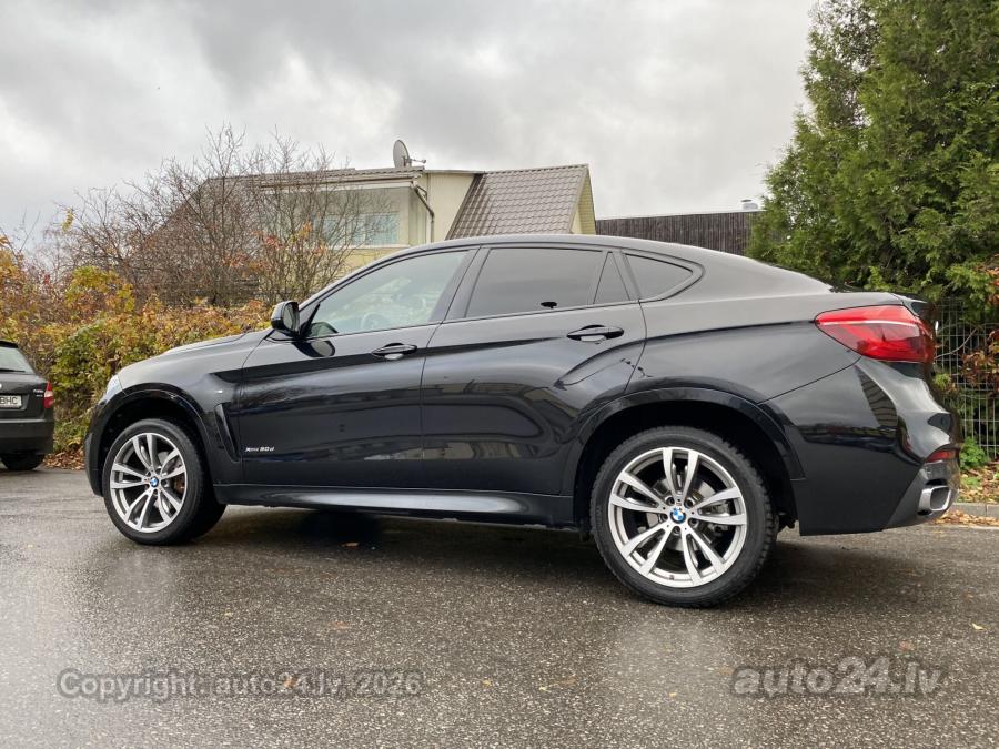 Black BMW X6 2016 in Tallinn, with an engine capacity of 3.00 L and mileage of 109 thousand km for 28000 €, photo 6 on AUTOMOTO.COM.LV