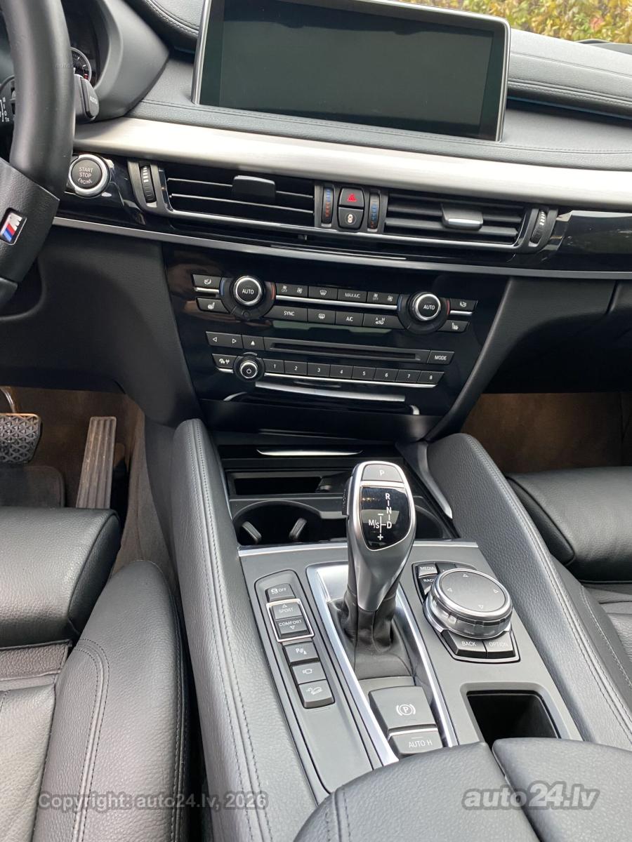 Black BMW X6 2016 in Tallinn, with an engine capacity of 3.00 L and mileage of 109 thousand km for 28000 €, photo 12 on AUTOMOTO.COM.LV