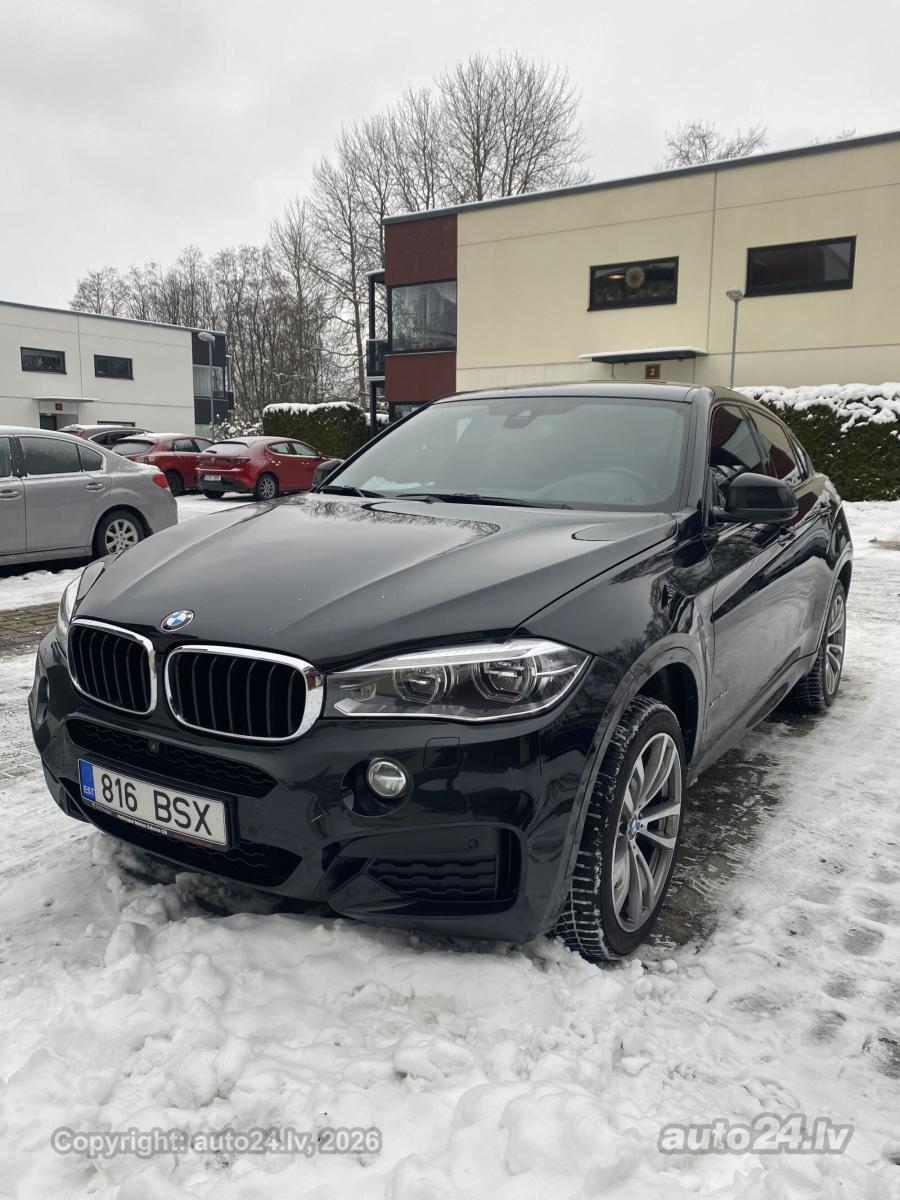Black BMW X6 2016 in Tallinn, with an engine capacity of 3.00 L and mileage of 109 thousand km for 28000 €, photo 18 on AUTOMOTO.COM.LV