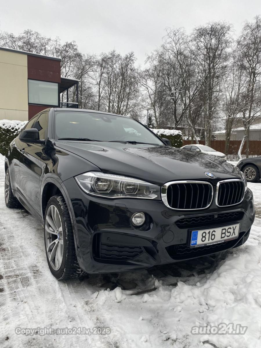 Black BMW X6 2016 in Tallinn, with an engine capacity of 3.00 L and mileage of 109 thousand km for 28000 €, photo 20 on AUTOMOTO.COM.LV