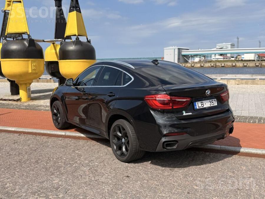 Melns BMW X6 2016 Ventspils, ar dzinēja tilpumu 3.00 L un nobraukumu 250 tūkst. km par 23300 €, foto 6 vietnē AUTOMOTO.COM.LV