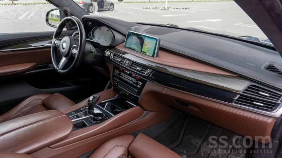 Melns BMW X6 2016 Rīga, ar dzinēja tilpumu 3.00 L un nobraukumu 181 tūkst. km par 23990 €, foto 12 vietnē AUTOMOTO.COM.LV