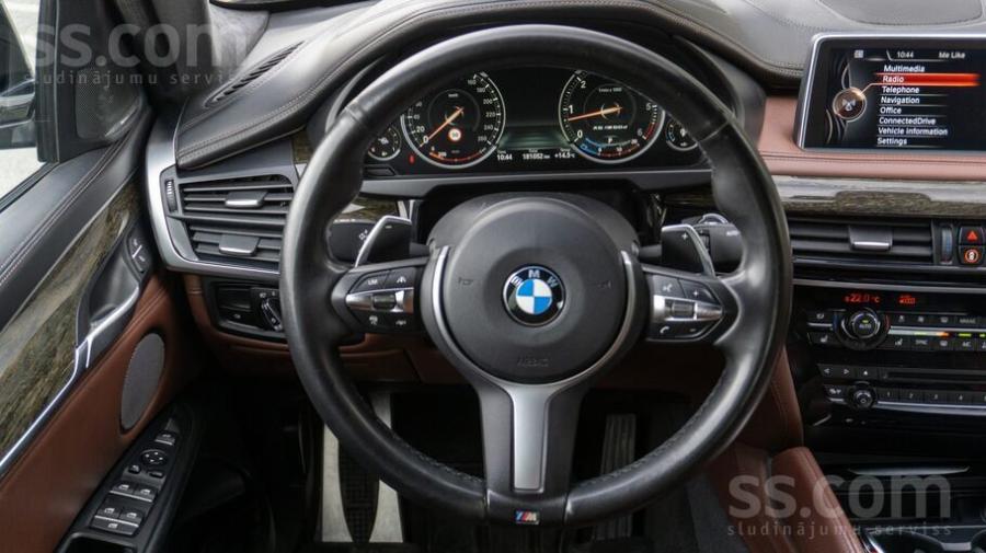 Melns BMW X6 2016 Rīga, ar dzinēja tilpumu 3.00 L un nobraukumu 181 tūkst. km par 23990 €, foto 15 vietnē AUTOMOTO.COM.LV