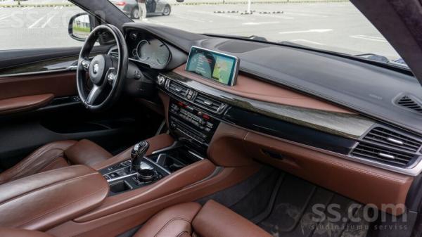 Melns BMW X6 2016 Rīga, ar dzinēja tilpumu 3.00 L un nobraukumu 181 tūkst. km par 23990 €, foto 11 vietnē AUTOMOTO.COM.LV