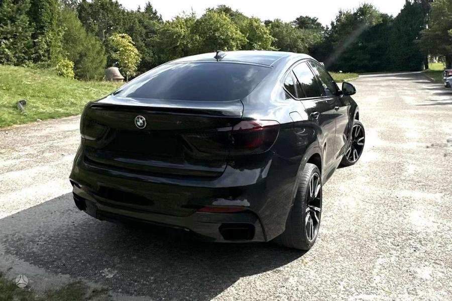 Черный БМВ Х6 2016 в Вильнюс, объемом двигателя 2.99 л и пробегом 198 тыс. км за 25700 €, фото 16 на AUTOMOTO.COM.LV