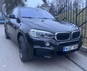 Black BMW X6 2017 in Kaunas, with an engine capacity of 2.99 L and mileage of 269 thousand km for 25900 €, photo  on AUTOMOTO.COM.LV