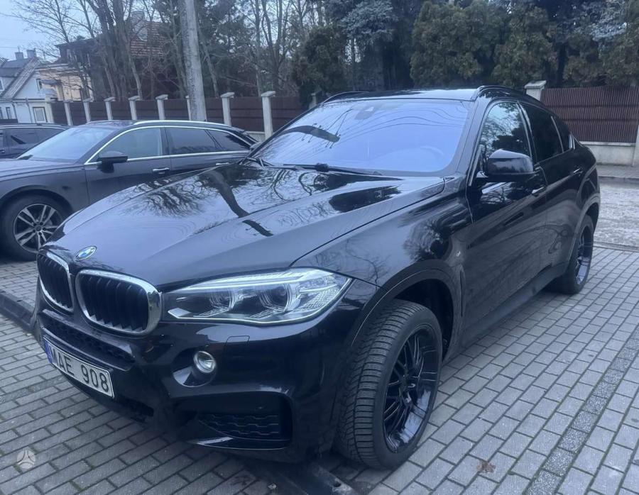 Melns BMW X6 2017 Kauņa, ar dzinēja tilpumu 2.99 L un nobraukumu 269 tūkst. km par 25900 €, foto 6 vietnē AUTOMOTO.COM.LV