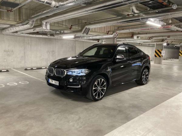 Black BMW X6 2017 in Vilnius, with an engine capacity of 3.00 L and mileage of 136 thousand km for 35490 €, photo 7 on AUTOMOTO.COM.LV