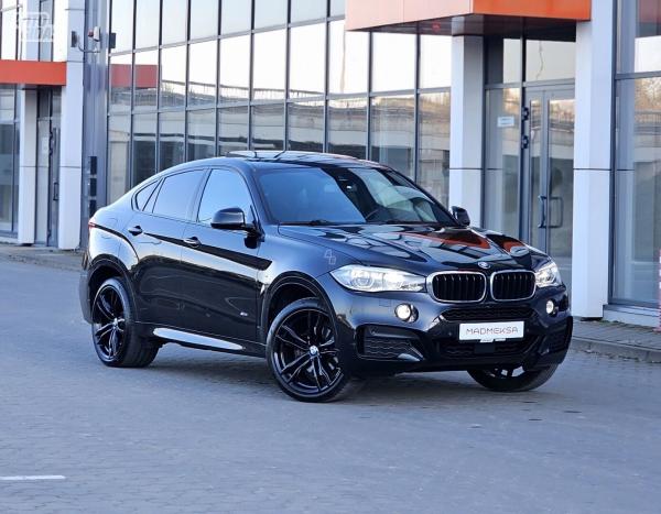 Black BMW X6 2017 in Vilnius, with an engine capacity of 3.00 L and mileage of 270 thousand km for 23950 €, photo 1 on AUTOMOTO.COM.LV