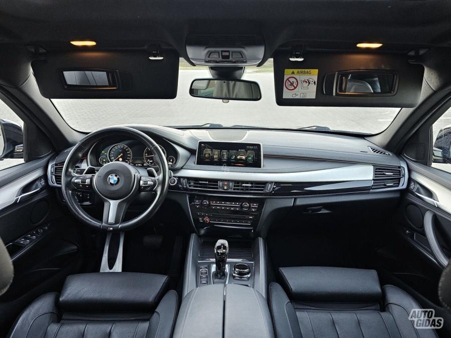Black BMW X6 2017 in Vilnius, with an engine capacity of 3.00 L and mileage of 270 thousand km for 23950 €, photo 17 on AUTOMOTO.COM.LV