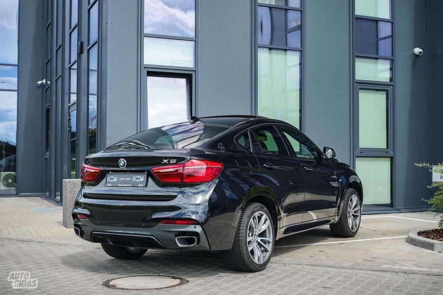 Black BMW X6 2017 in Kaunas, with an engine capacity of 3.00 L and mileage of 147 thousand km for 31950 €, photo 11 on AUTOMOTO.COM.LV