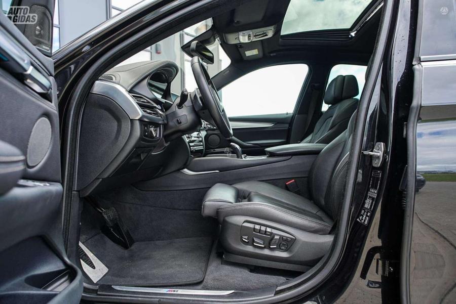 Black BMW X6 2017 in Kaunas, with an engine capacity of 3.00 L and mileage of 147 thousand km for 31950 €, photo 25 on AUTOMOTO.COM.LV