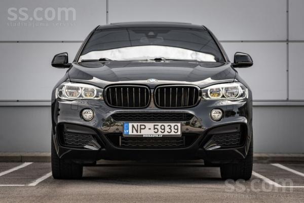 Black BMW X6 2017 in Riga, with an engine capacity of 3.00 L and mileage of 282 thousand km for 23500 €, photo 2 on AUTOMOTO.COM.LV