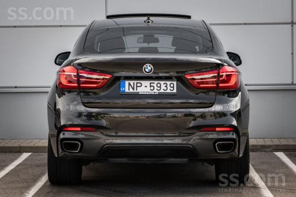 Black BMW X6 2017 in Riga, with an engine capacity of 3.00 L and mileage of 282 thousand km for 23500 €, photo 5 on AUTOMOTO.COM.LV