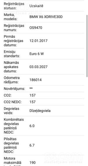 Melns BMW X6 2017 Rīga, ar dzinēja tilpumu 3.00 L un nobraukumu 199 tūkst. km par 21300 €, foto 32 vietnē AUTOMOTO.COM.LV
