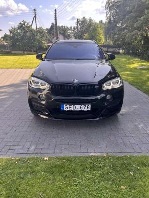 Black BMW X6 2018 in Vilnius, with an engine capacity of 2.99 L and mileage of 182 thousand km for 29999 €, photo 19 on AUTOMOTO.COM.LV