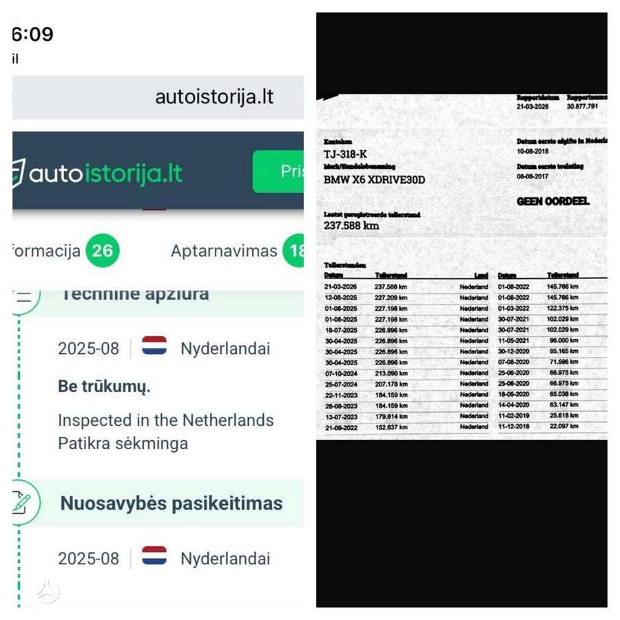 Черный БМВ Х6 2018 в Друскининкай, объемом двигателя 2.99 л и пробегом 239 тыс. км за 30400 €, фото 45 на AUTOMOTO.COM.LV