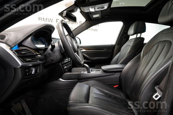 Black BMW X6 2019 in Riga, with an engine capacity of 3.00 L and mileage of 208 thousand km for 28900 €, photo 6 on AUTOMOTO.COM.LV