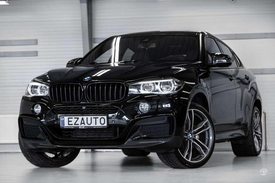 Black BMW X6 2019 in Tukums, with an engine capacity of 2.99 L and mileage of 233 thousand km for 25990 €, photo 1 on AUTOMOTO.COM.LV
