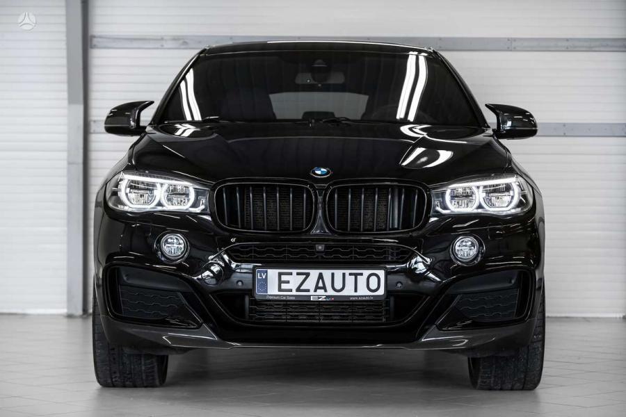 Black BMW X6 2019 in Tukums, with an engine capacity of 2.99 L and mileage of 233 thousand km for 25990 €, photo 11 on AUTOMOTO.COM.LV