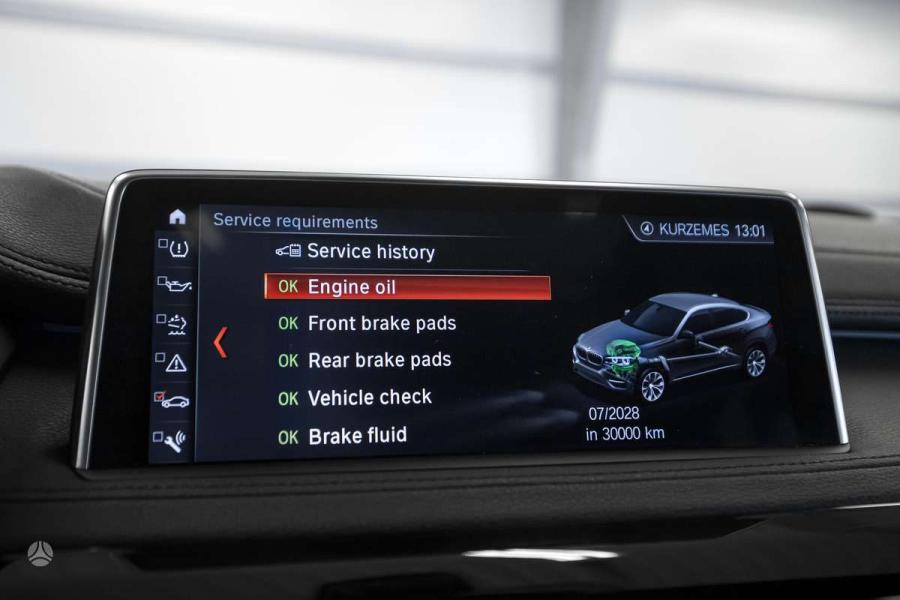 Black BMW X6 2019 in Tukums, with an engine capacity of 2.99 L and mileage of 233 thousand km for 25990 €, photo 34 on AUTOMOTO.COM.LV