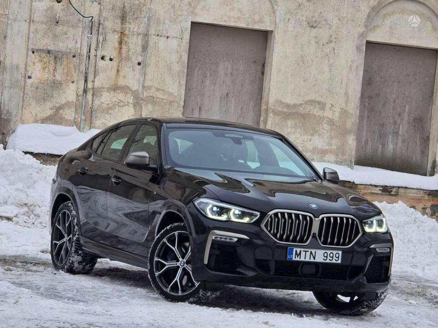 Black BMW X6 2020 in Vilnius, with an engine capacity of 2.99 L and mileage of 140 thousand km for 51999 €, photo 1 on AUTOMOTO.COM.LV