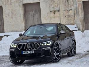 Black BMW X6 2020 in Vilnius, with an engine capacity of 2.99 L and mileage of 140 thousand km for 51999 €, photo 2 on AUTOMOTO.COM.LV