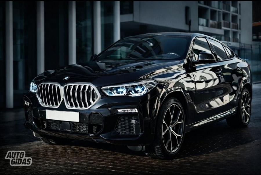 Black BMW X6 2021 in Vilnius, with an engine capacity of 3.00 L and mileage of 106 thousand km for 60499 €, photo 1 on AUTOMOTO.COM.LV
