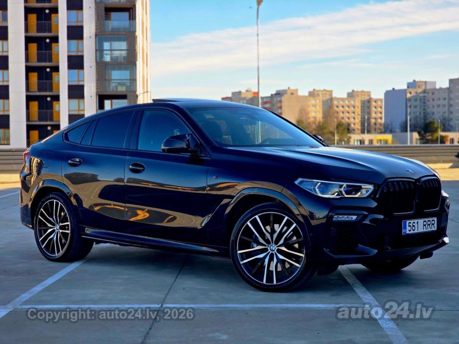 Black BMW X6 2021 in Tallinn, with an engine capacity of 3.00 L and mileage of 164 thousand km for 54890 €, photo 1 on AUTOMOTO.COM.LV