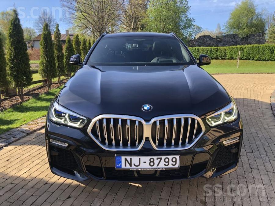 Black BMW X6 2021 in Cesis, with an engine capacity of 3.00 L and mileage of 122 thousand km for 53750 €, photo 3 on AUTOMOTO.COM.LV