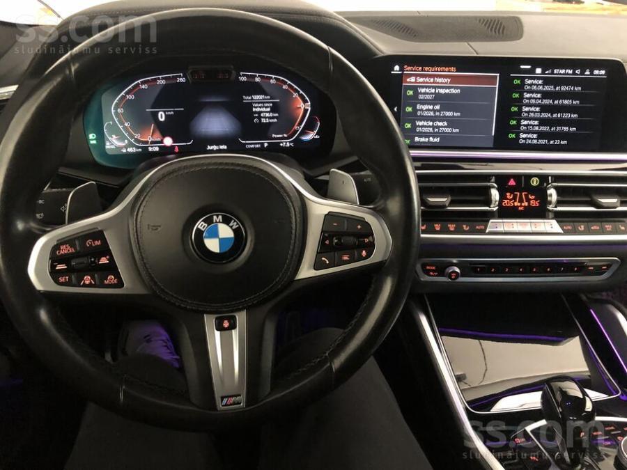 Black BMW X6 2021 in Cesis, with an engine capacity of 3.00 L and mileage of 122 thousand km for 53750 €, photo 11 on AUTOMOTO.COM.LV