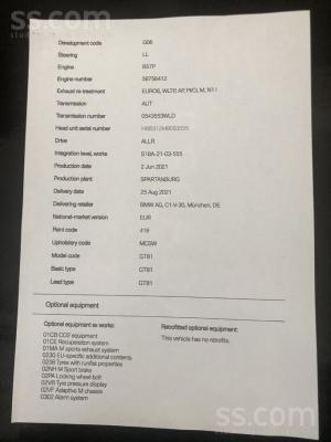 Черный БМВ Х6 2021 в Цесис, объемом двигателя 3.00 л и пробегом 115 тыс. км за 58700 €, фото 28 на AUTOMOTO.COM.LV