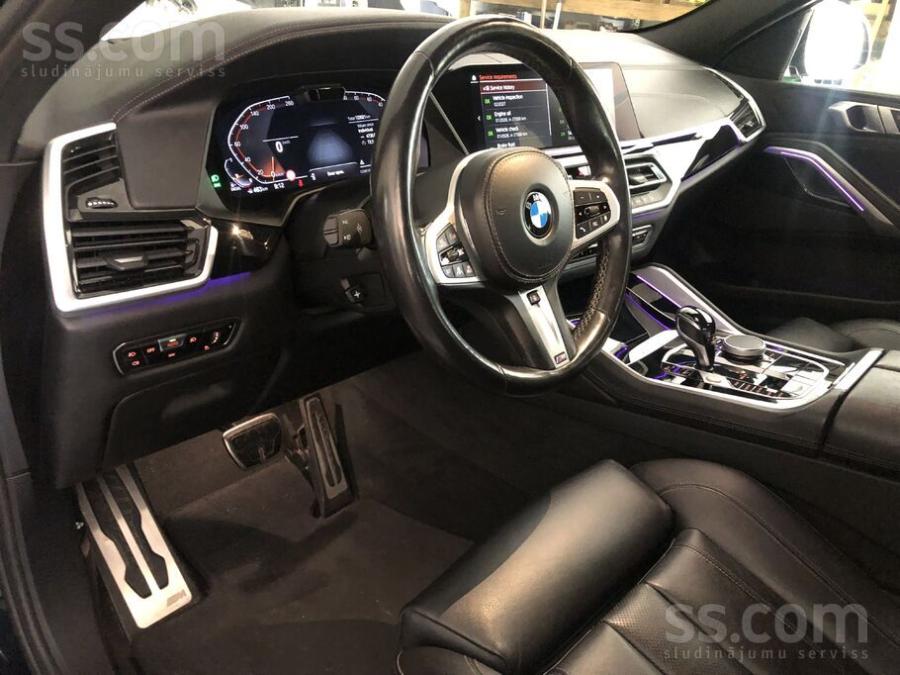 Черный БМВ Х6 2021 в Цесис, объемом двигателя 3.00 л и пробегом 122 тыс. км за 49600 €, фото 6 на AUTOMOTO.COM.LV