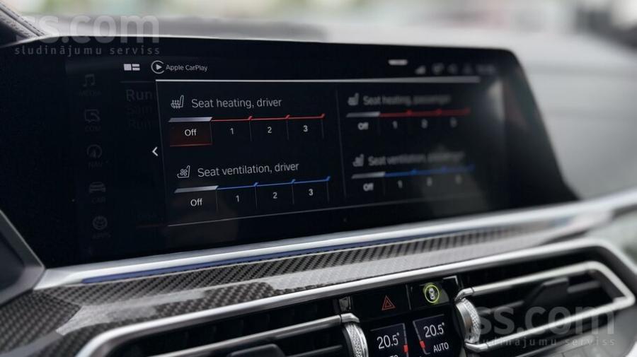 Melns BMW X6 2021 Rīga, ar dzinēja tilpumu 3.00 L un nobraukumu 123 tūkst. km par 54400 €, foto 14 vietnē AUTOMOTO.COM.LV