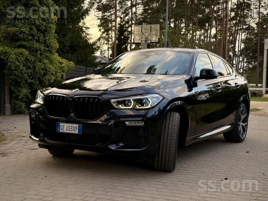 Черный БМВ Х6 2021 в Рига, объемом двигателя 3.00 л и пробегом 206 тыс. км за 49850 €, фото 1 на AUTOMOTO.COM.LV