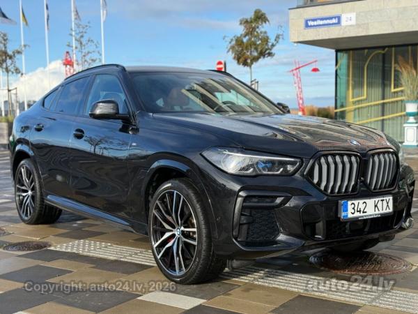 Black BMW X6 2022 in Tallinn, with an engine capacity of 3.00 L and mileage of 43 thousand km for 67490 €, photo 3 on AUTOMOTO.COM.LV