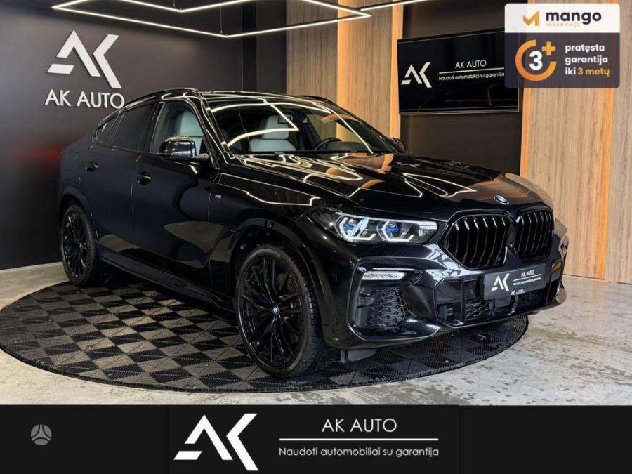 Melns BMW X6 2022 Kauņa, ar dzinēja tilpumu 2.99 L un nobraukumu 163 tūkst. km par 55990 €, foto 1 vietnē AUTOMOTO.COM.LV
